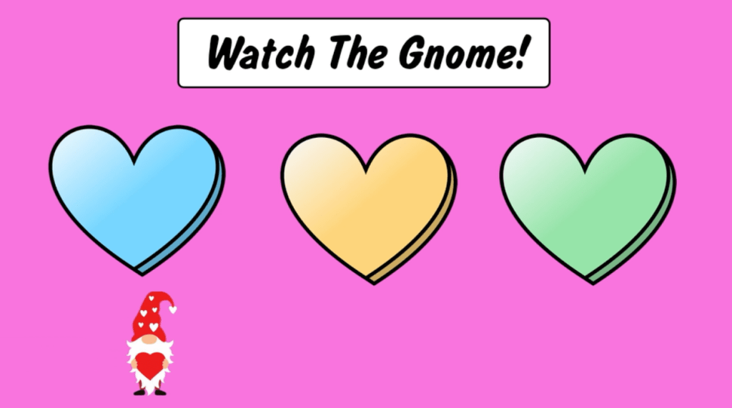 Valentine's Day PE Games – Find The Gnome