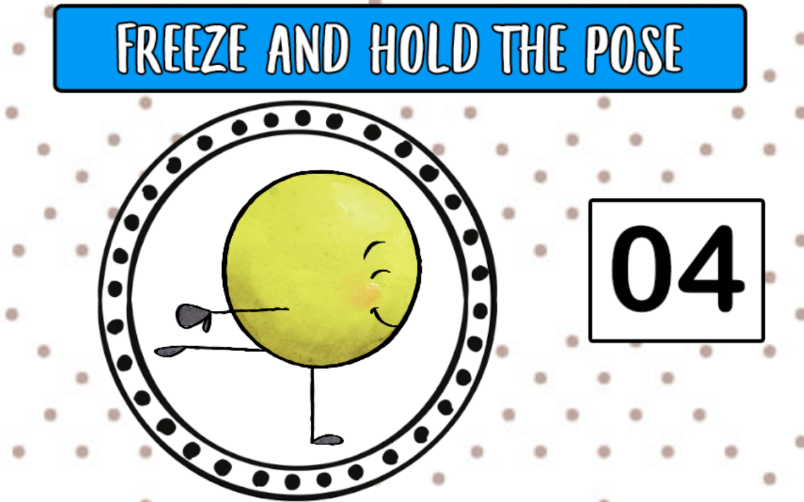 PE Games Yoga Freeze Dance #3 – A Fun Yoga Warm Up Activity